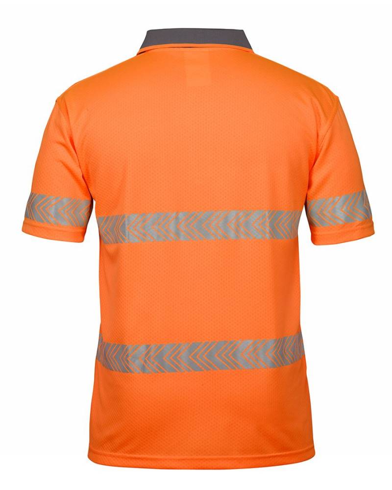 Hi Vis S/S Arrow Sub Polo with Segmented Tape